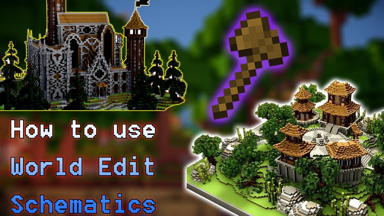 How To Use World Edit Schematics Youtube