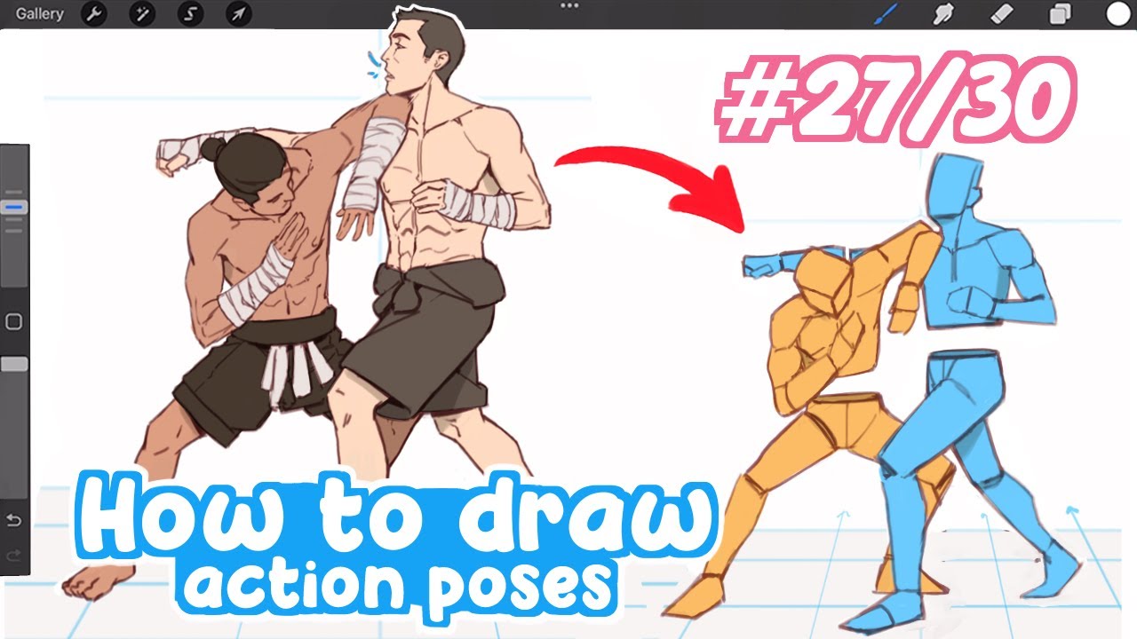 How To Draw Dynamic Action Poses Full Drawing Tutorial Art - NBKomputer