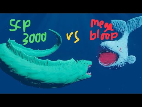 Mega Bloop Vs Scp 3000 Sticknodes Animation Custom Sea Monsters Vs