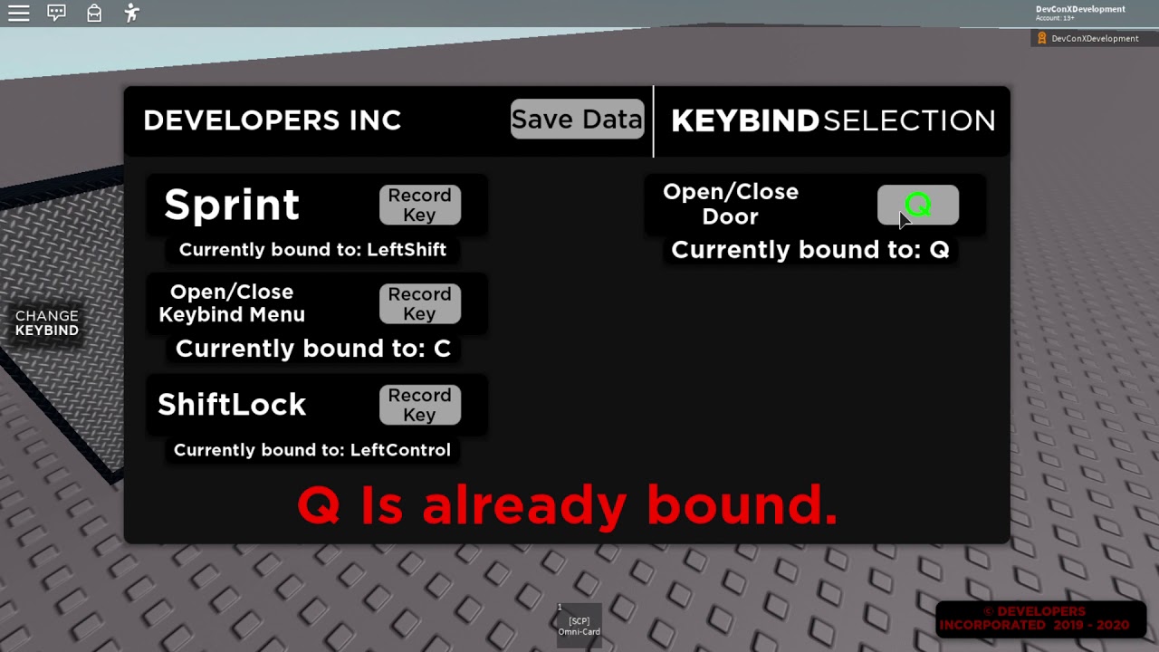Custom Keybind Demo Youtube