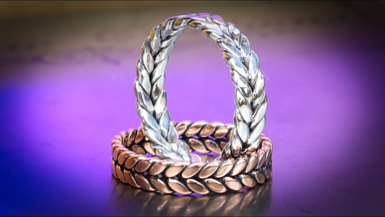 How To Make This Dual Twisted Ring With Basic Tools Youtube