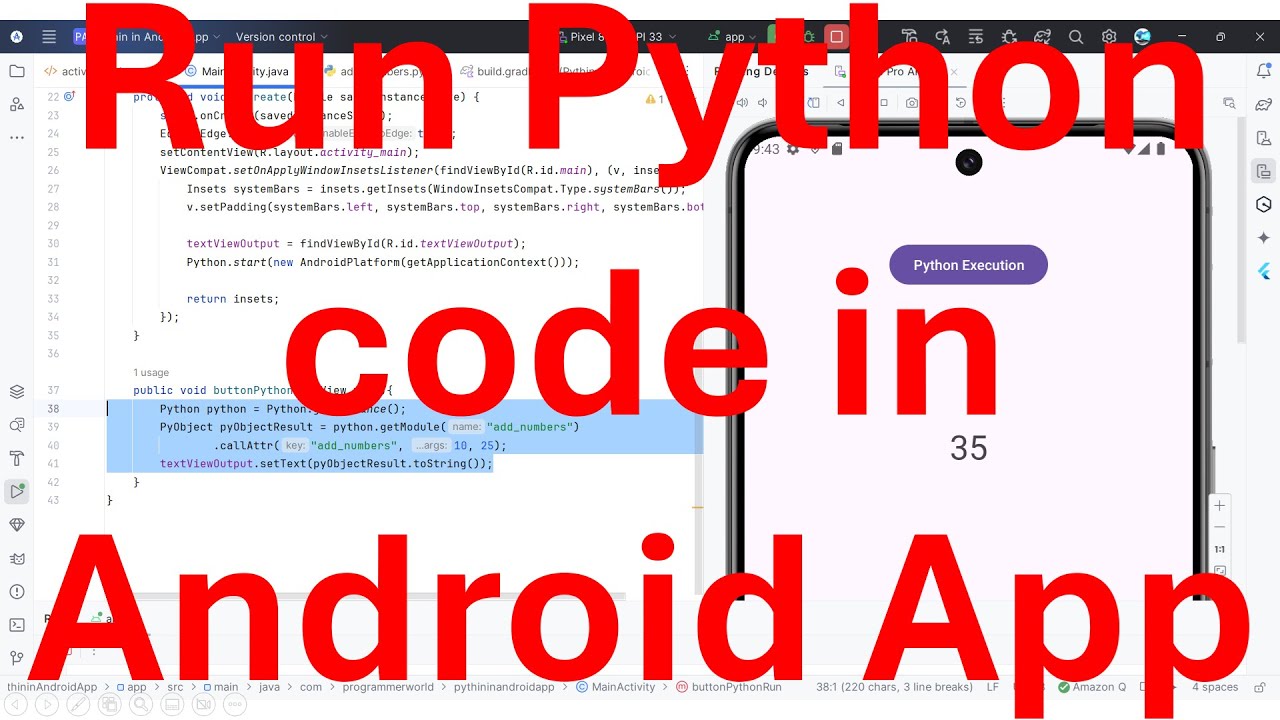 How To Run Python Code In Android App Youtube