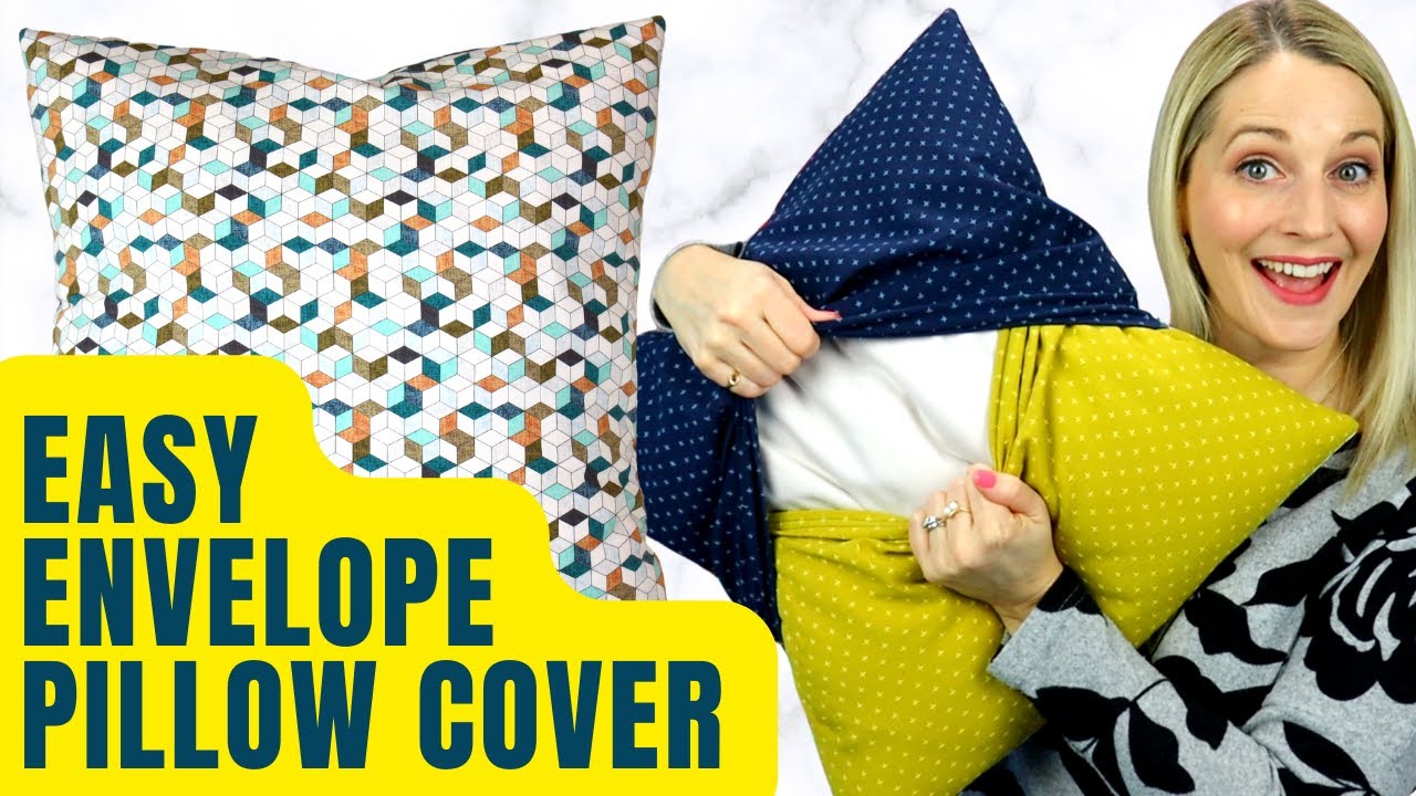 Pillow Cover Tutorial Envelope Style Beginner Sewing Tutorial Youtube