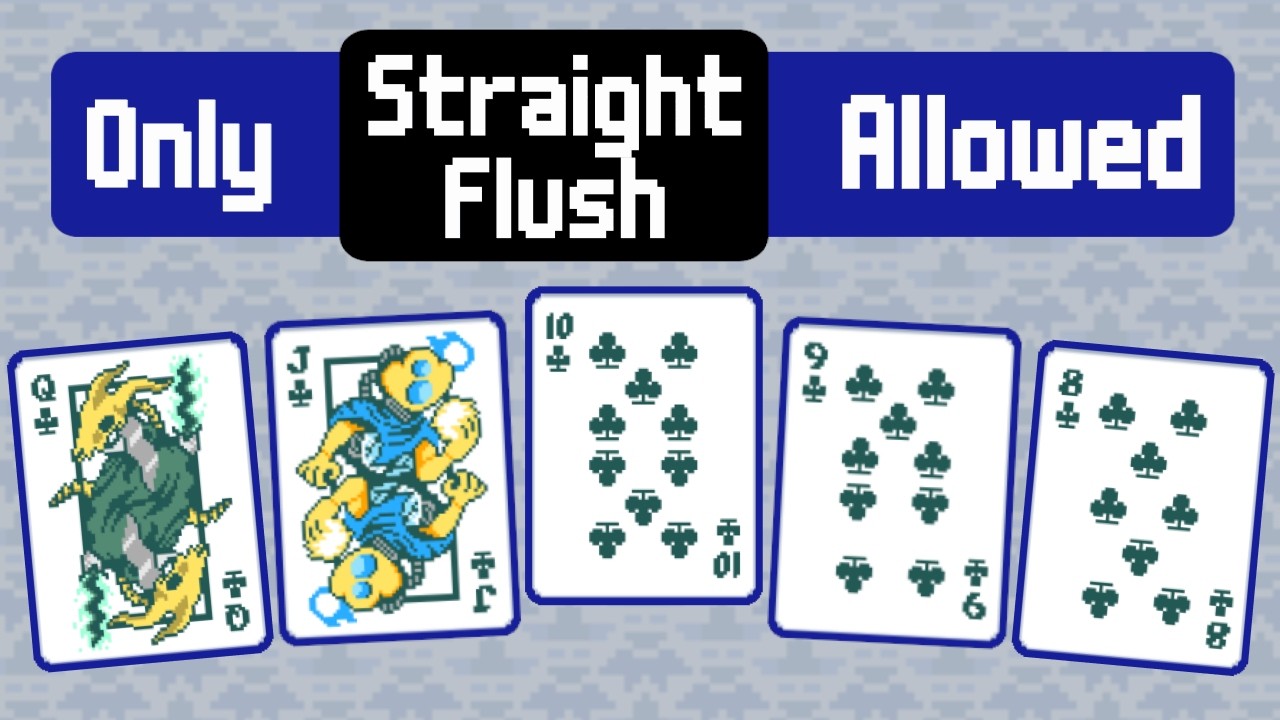 Straight Flush Only No Other Hands Allowed Youtube