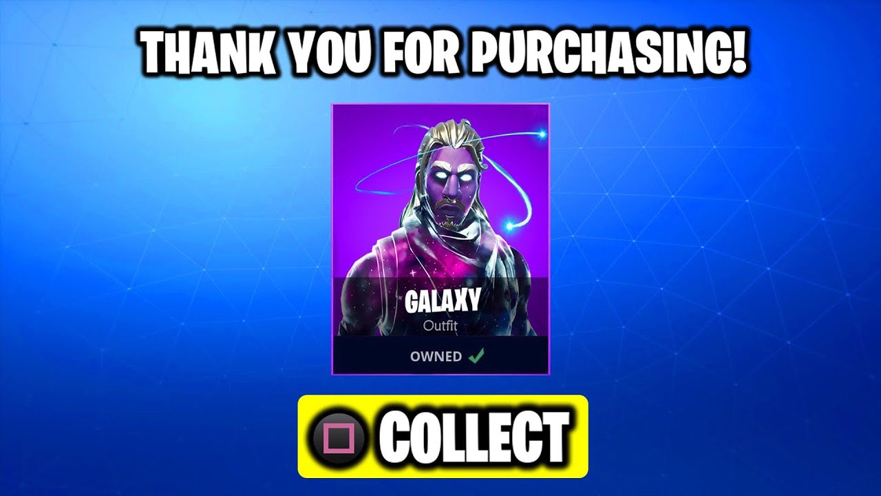 Fortnite Galaxy Skin Code Youtube