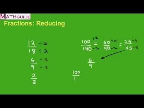 Fractions Reducing Youtube
