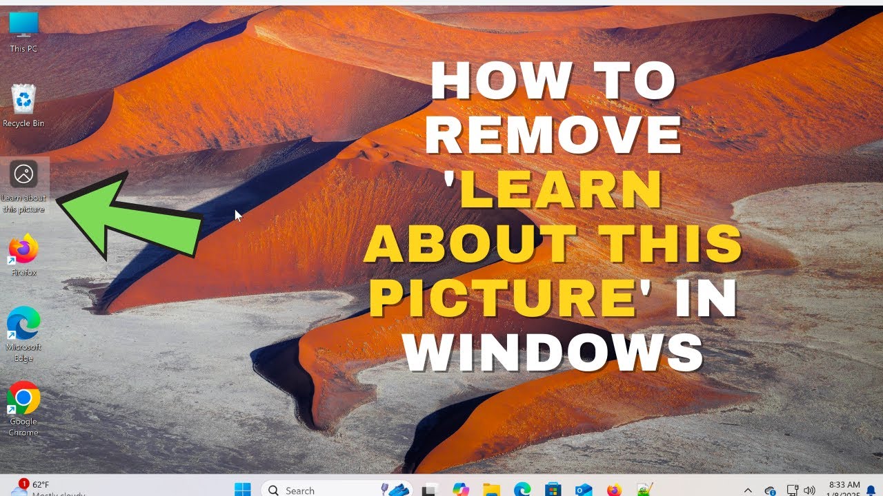 What Is The Learn About This Picture Icon On Windows 11 And How To