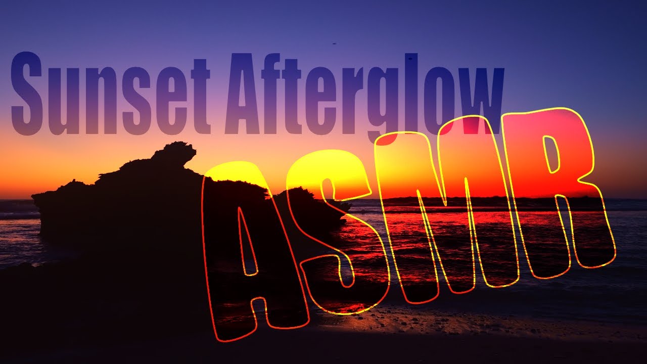 Sunset Afterglow Ocean Sounds Asmr Youtube