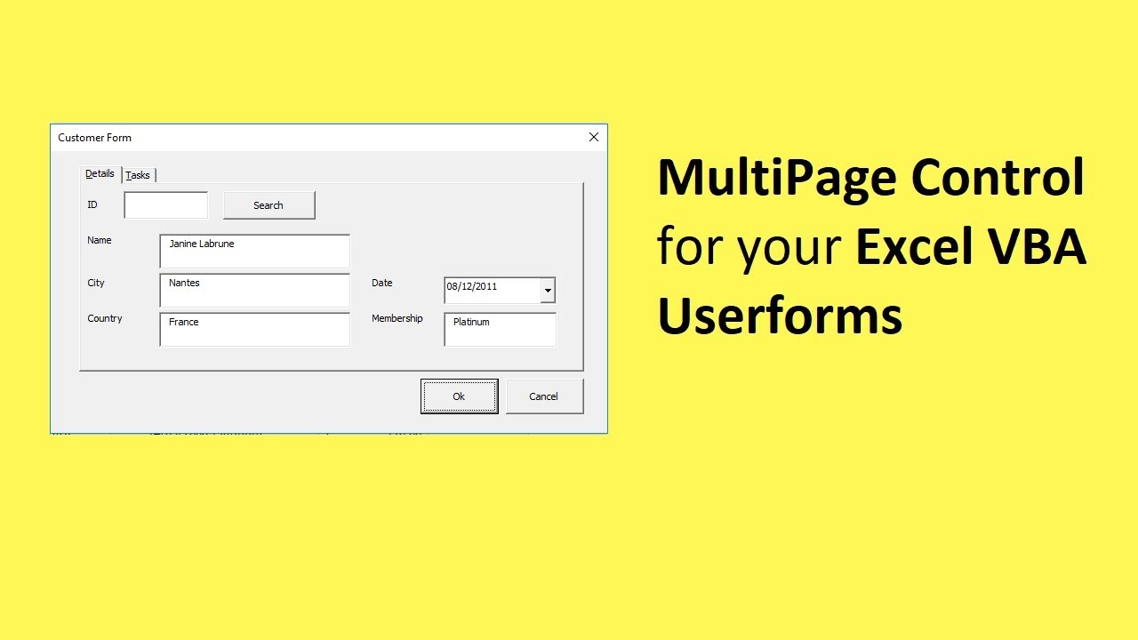 Excel Vba Multipage Control In Userforms Computergaga