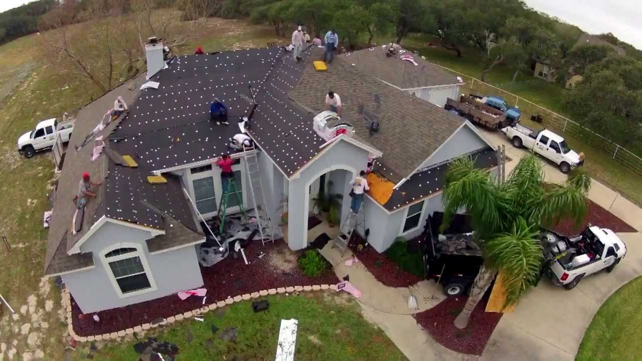 Fastest Roof Install Ever 30 Roofing Sq In 2 Minutes Hd Timelapse