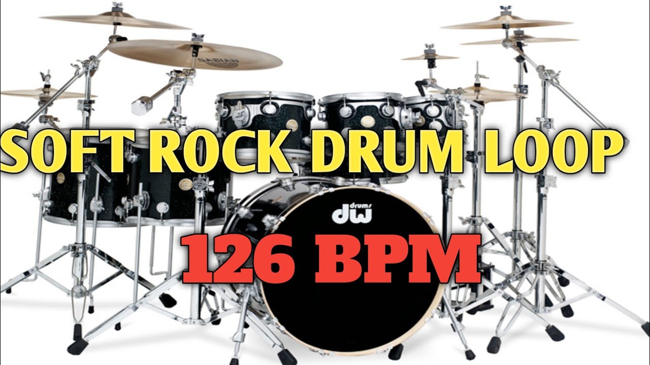 Soft Rock Drum Loop 126 Bpm Youtube