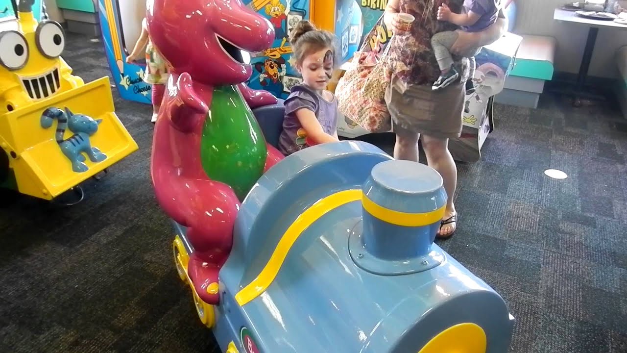 Liesl Riding The Barney Train Youtube