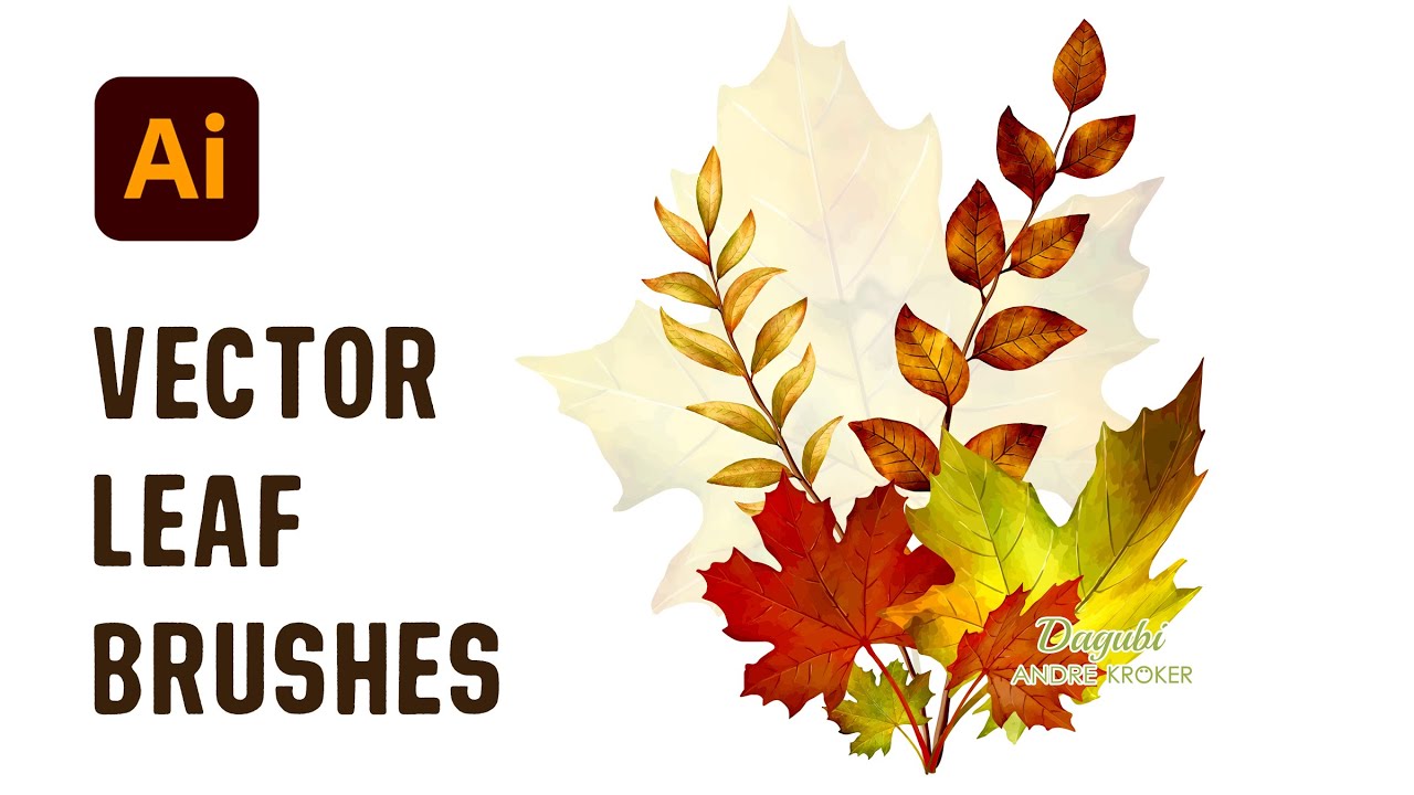 Create An Autumn Branch Illustration With Vector Leaves Brushes In