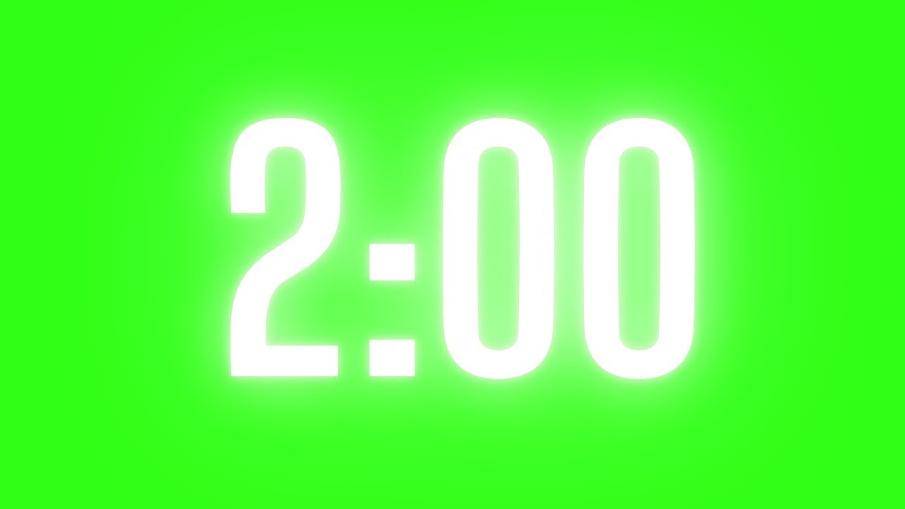 2 Minute Timer Green Screen Youtube