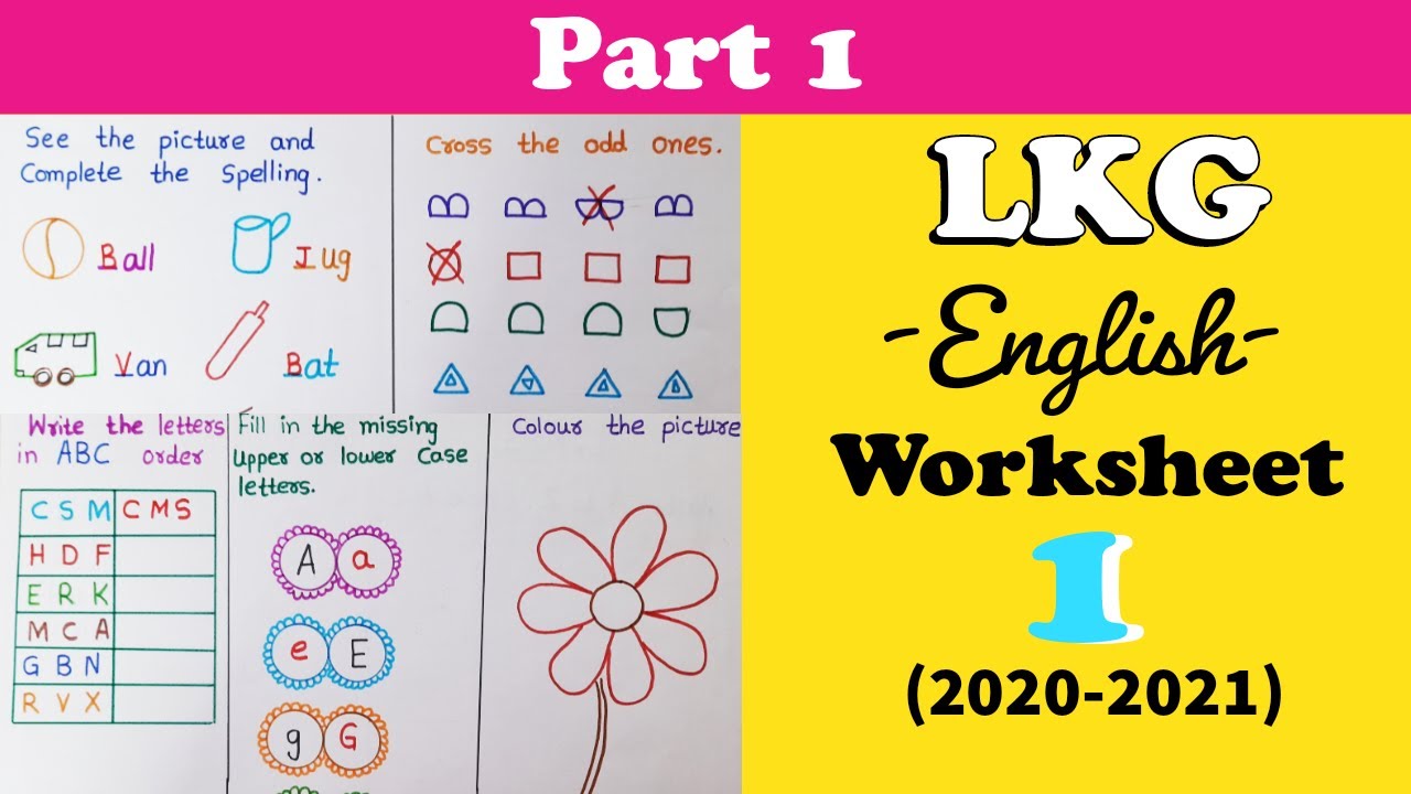 Lkg Syllabus In English