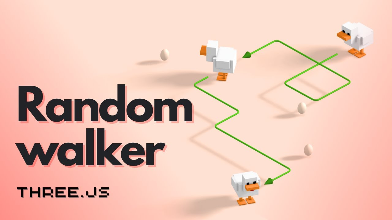 Random Walker 3d Muoversi Casualmente Usando I Vettori Three Js