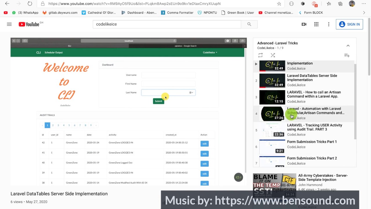Laravel Data Tables Serverside Part 2 Youtube