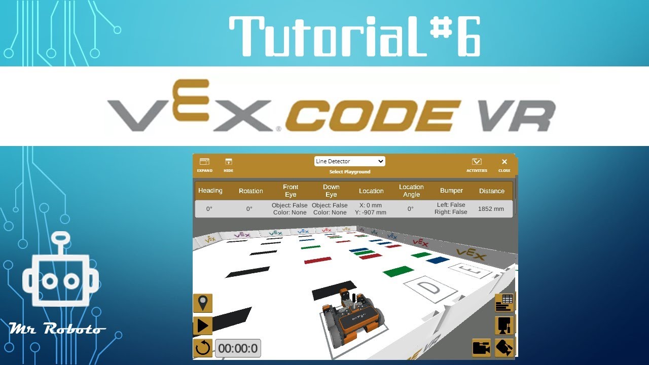 Vex Code Vr Tutorial 6 English Shape Tracer And Line Detector