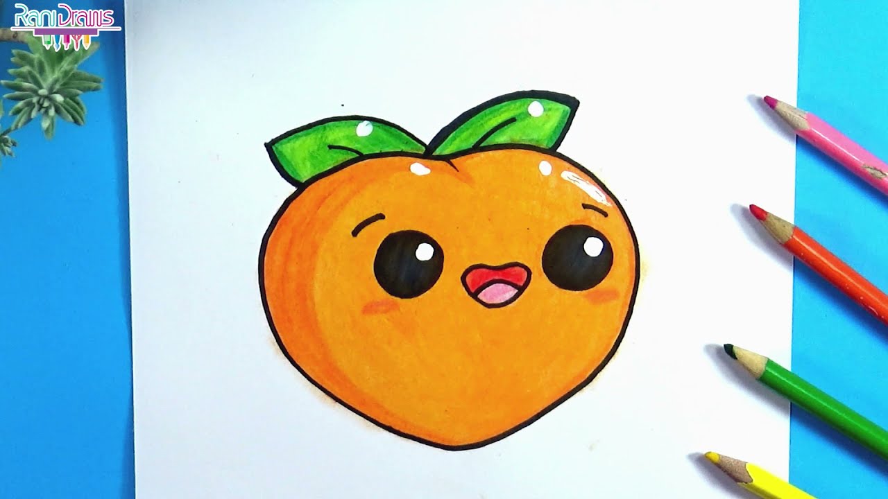 Cómo Dibujar Un Durazno Kawaii Paso A Paso Youtube