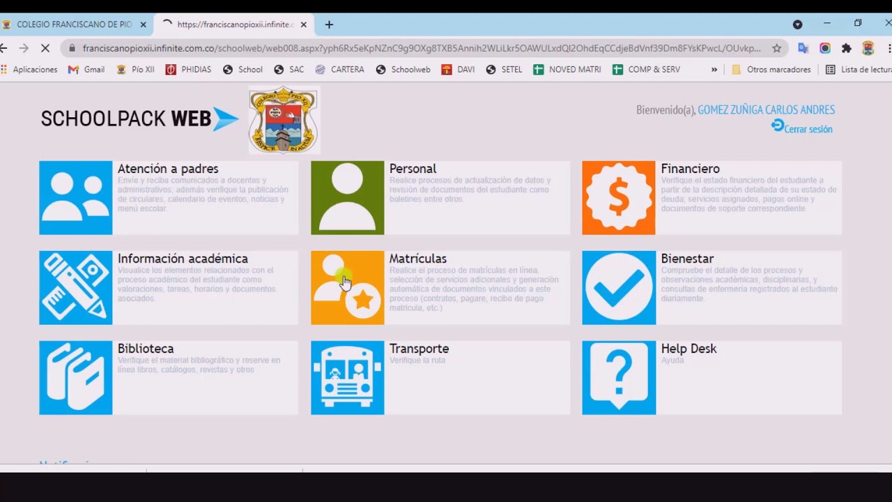 Tutorial Pago De Matrículas Youtube