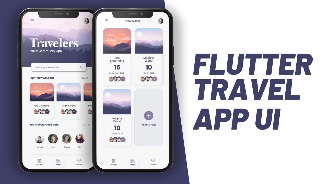 Travel App Flutter Ui Speed Code Youtube