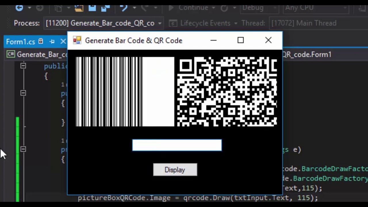 Generate Barcode And Qr Code In C Easy Youtube