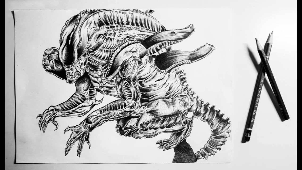 Alien Warrior Speed Draw Youtube