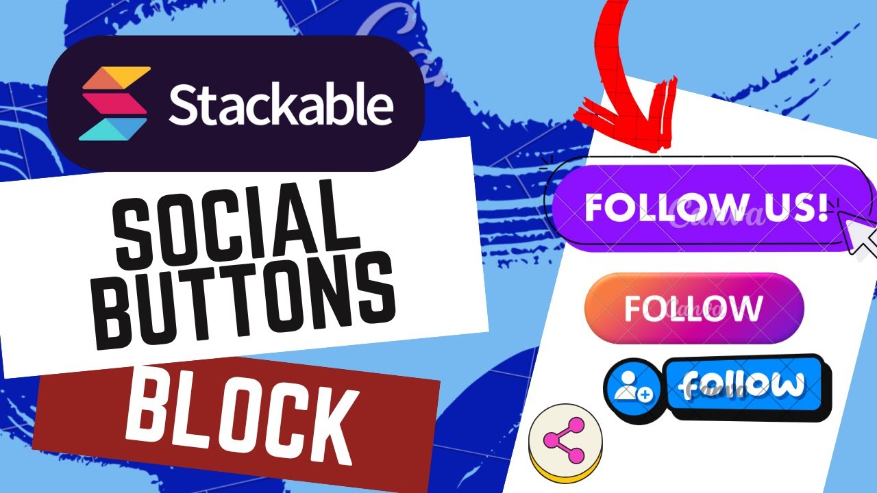Stackable Blocks Social Buttons Youtube