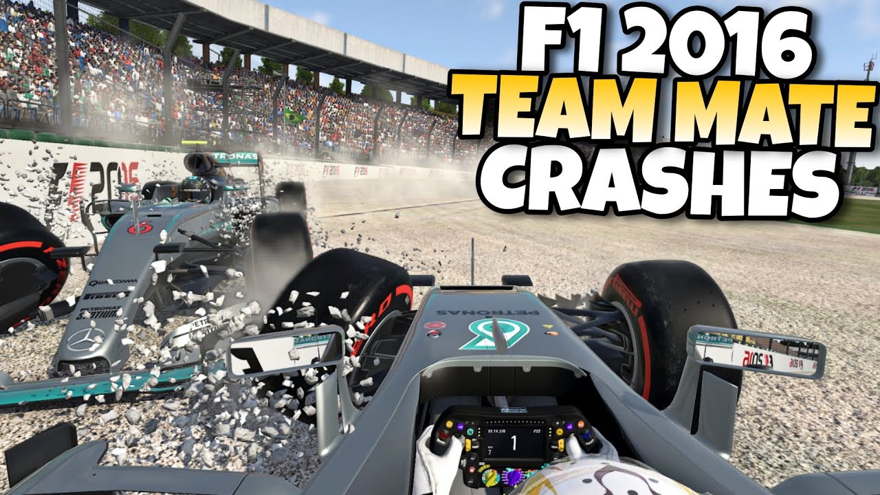 F1 2016 Team Mate Crashes Youtube