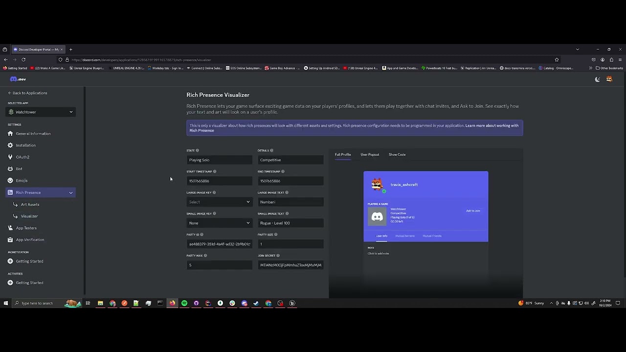 Discordbridge Plugin For Unreal Engine Rich Presence And Beyond