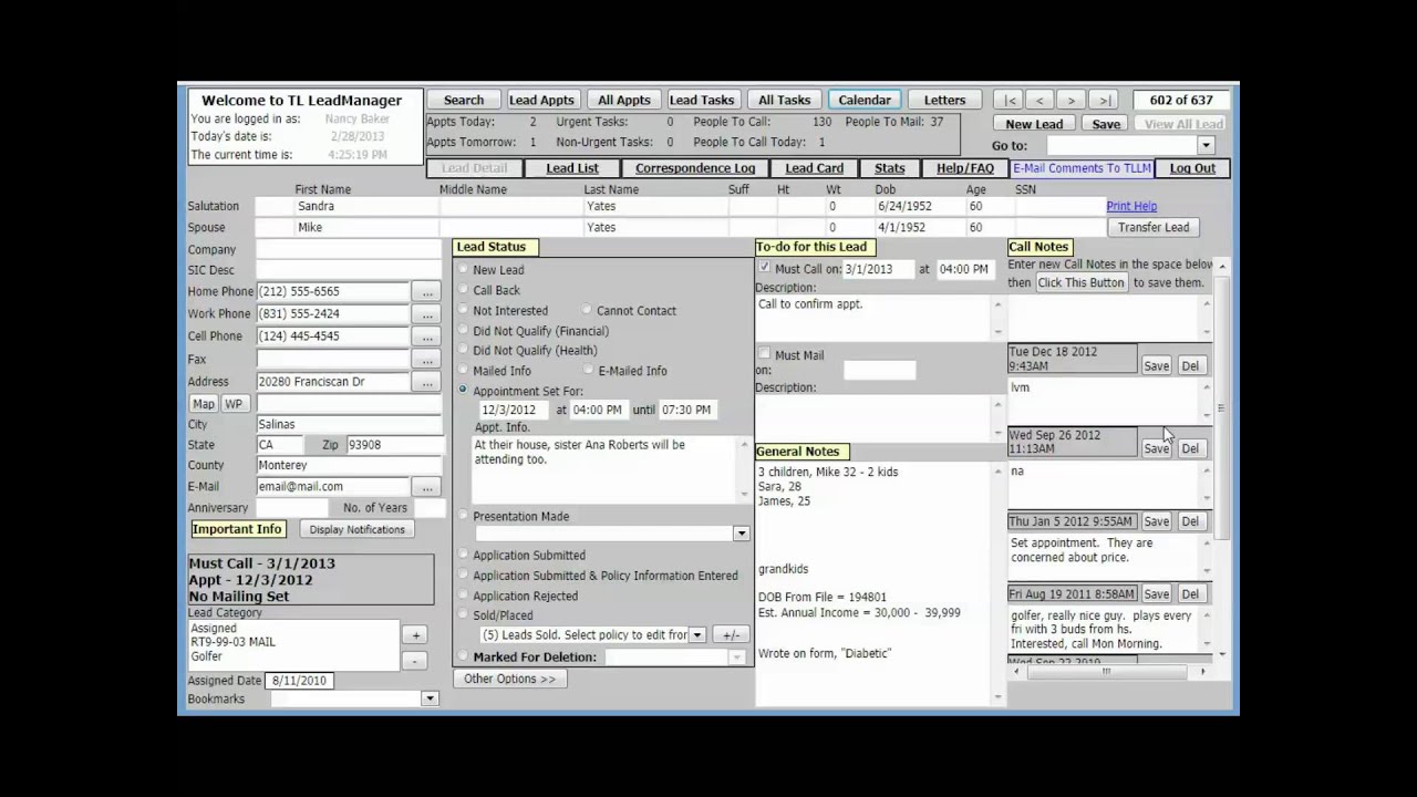 Tl Leadmanager Navigating To Leads Youtube