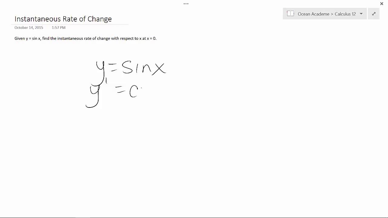Instantaneous Rate Of Change Formula Calculus Demaxde