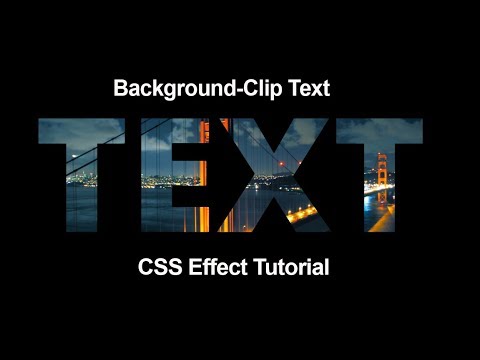 Background Clip Text Effect Css Tutorial Html Css Youtube