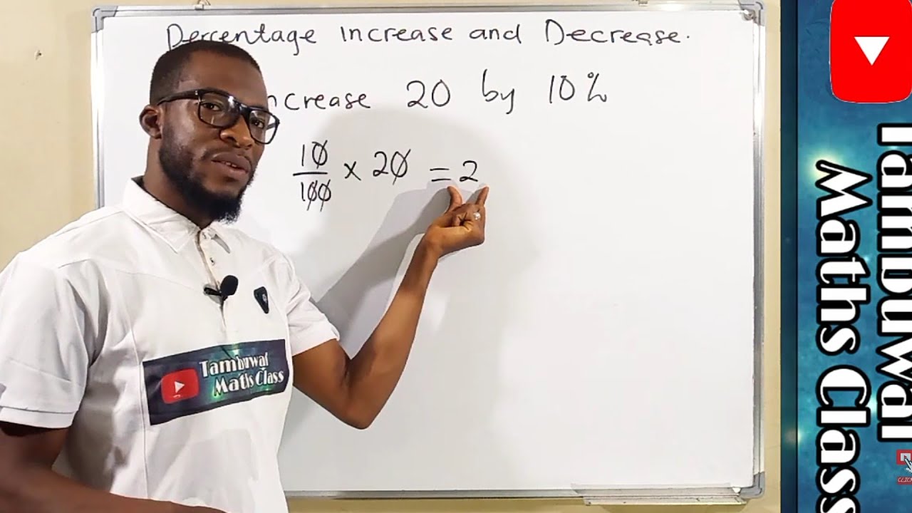 Percentage Increase And Decrease Youtube