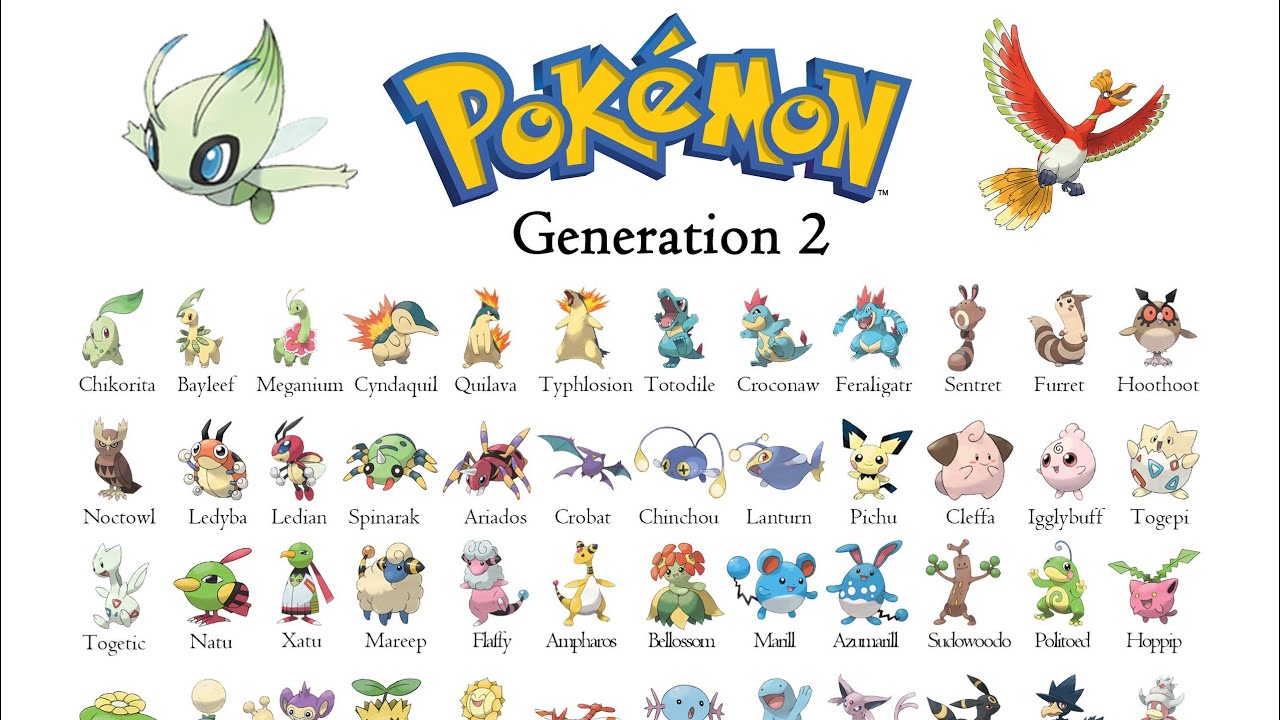 Every Gen 2 Pokémon In 10 Words Or Less Youtube