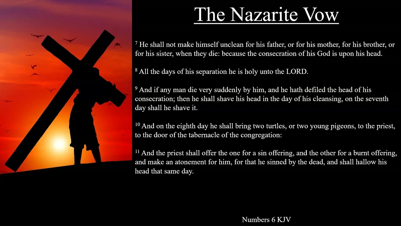Numbers 6 Kjv The Nazarite Vow Youtube