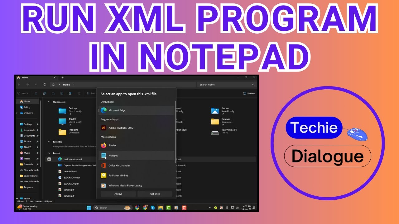 How To Run Xml Program In Notepad Simple Steps 2025 Youtube