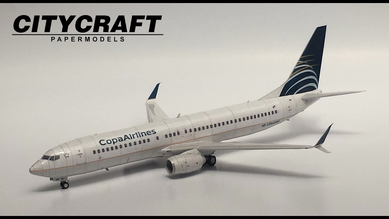 Showcase Copa Airlines Boeing 737 800 Papercraft Papermodel Youtube
