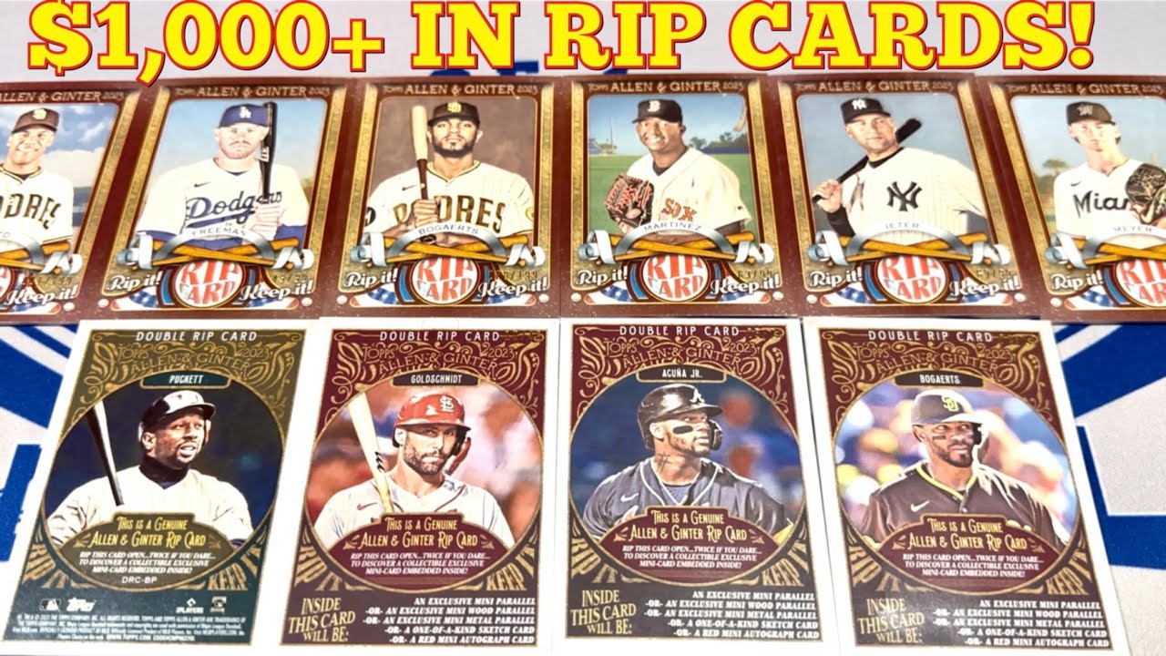 We Ripped Open Ten Double And Single Rip Cards From 2023 Allen