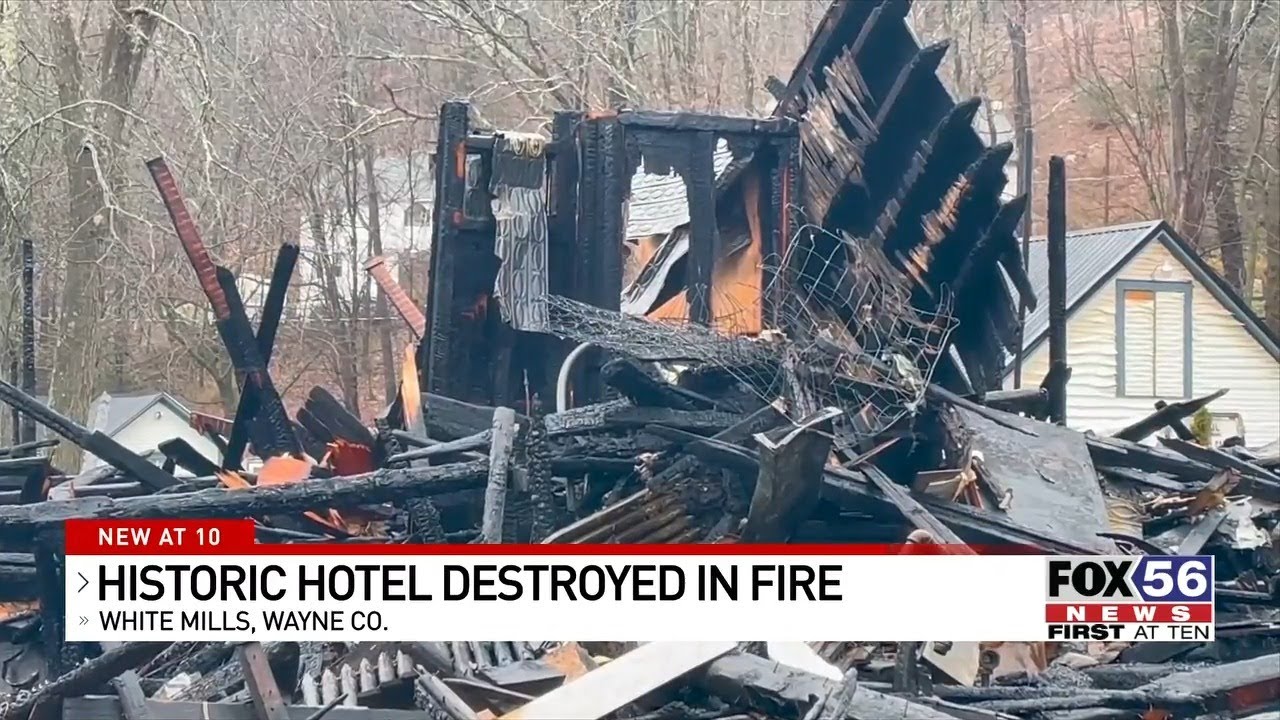 Community Mourns Loss Of Historic Hotel After Fire Youtube