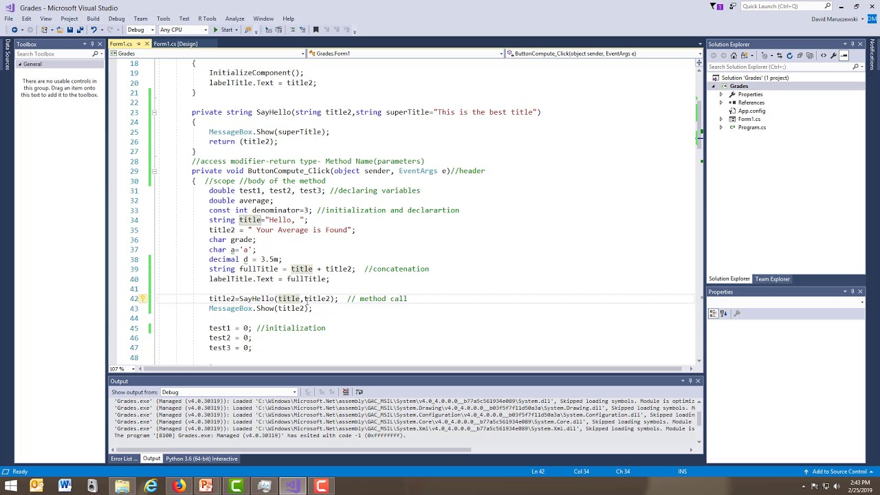 Arguments And Parameters Youtube