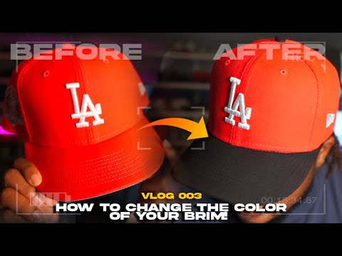 How To Customize Your Fitted Hat Change Brim Color Youtube