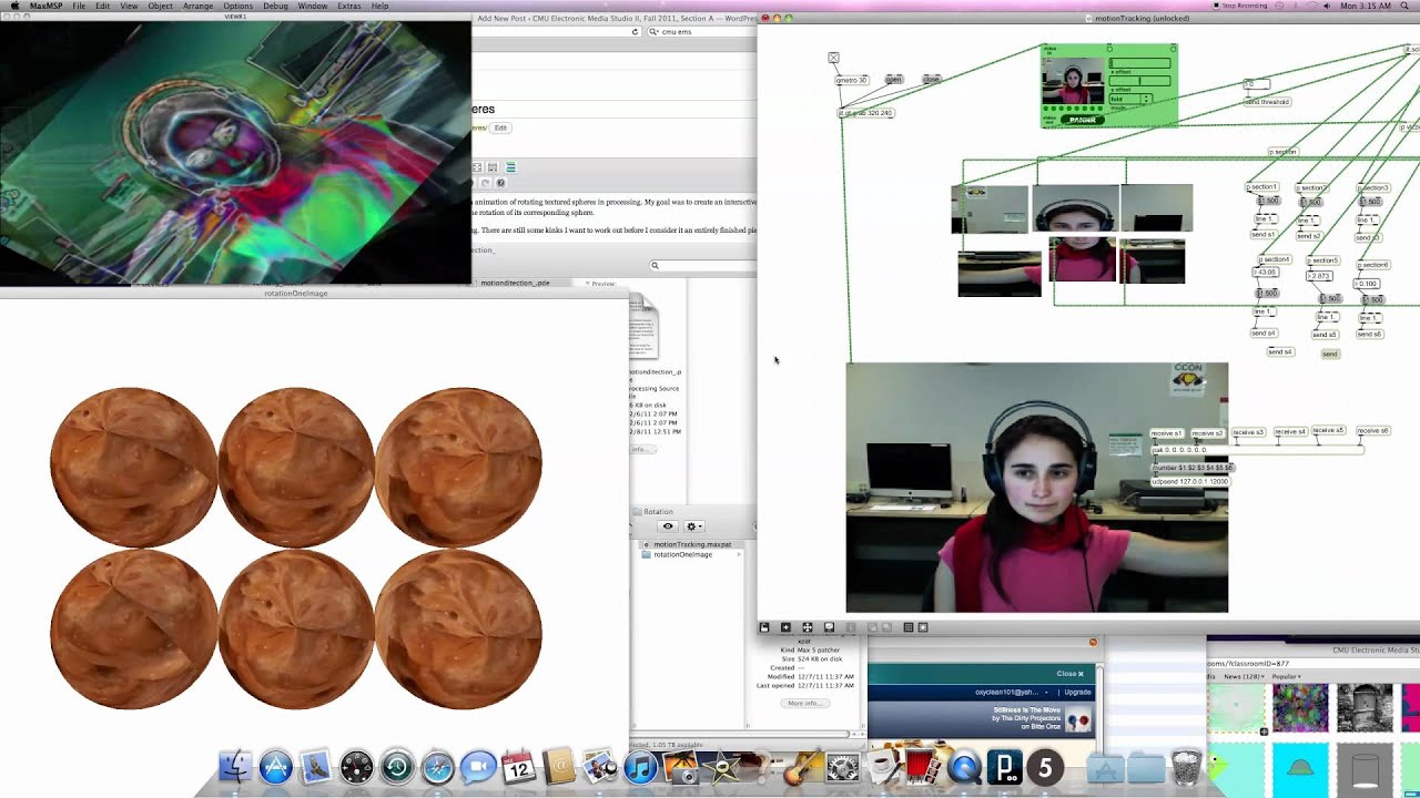 Motion Tracking With Max Msp And Processing Youtube