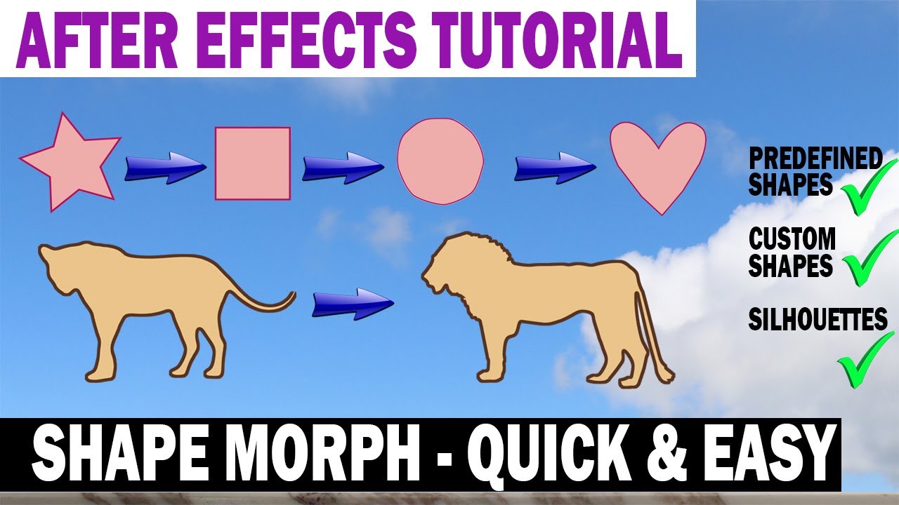 After Effects Shape Morph Tutorial Quick Easy Youtube