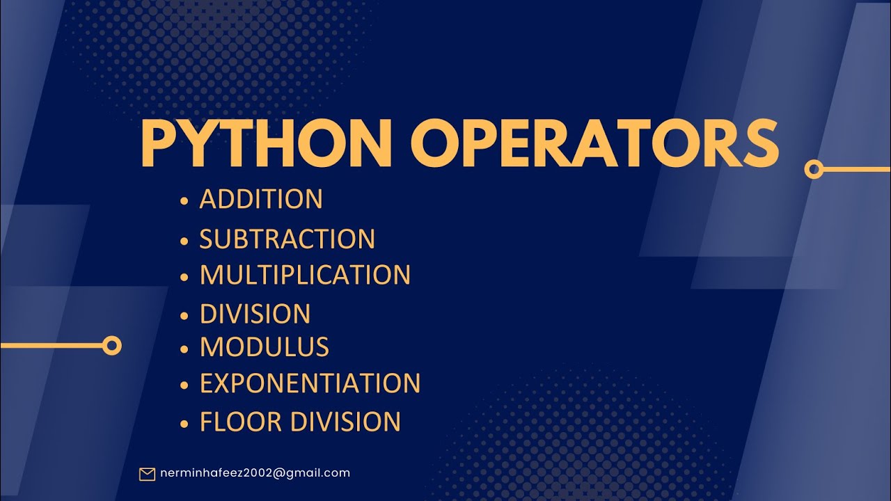 4 Python Operators Youtube