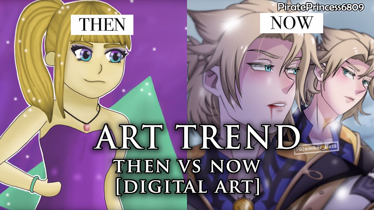 Art Trend Digital Art Then Vs Now Youtube