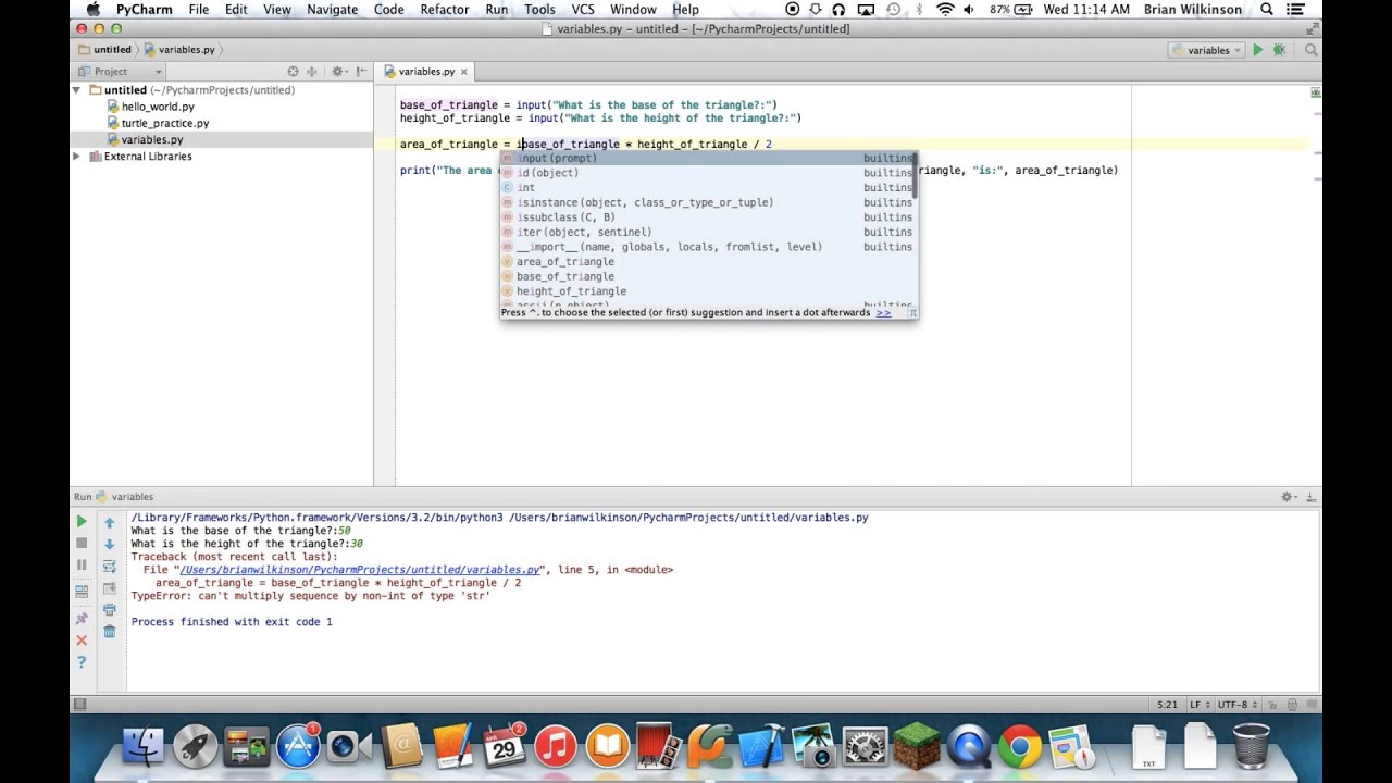 Python 3 Getting User Input Youtube