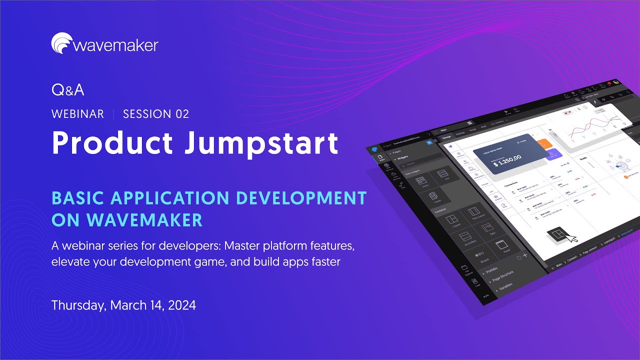 Q A Session 2 Basic Application Development On Wavemaker Youtube