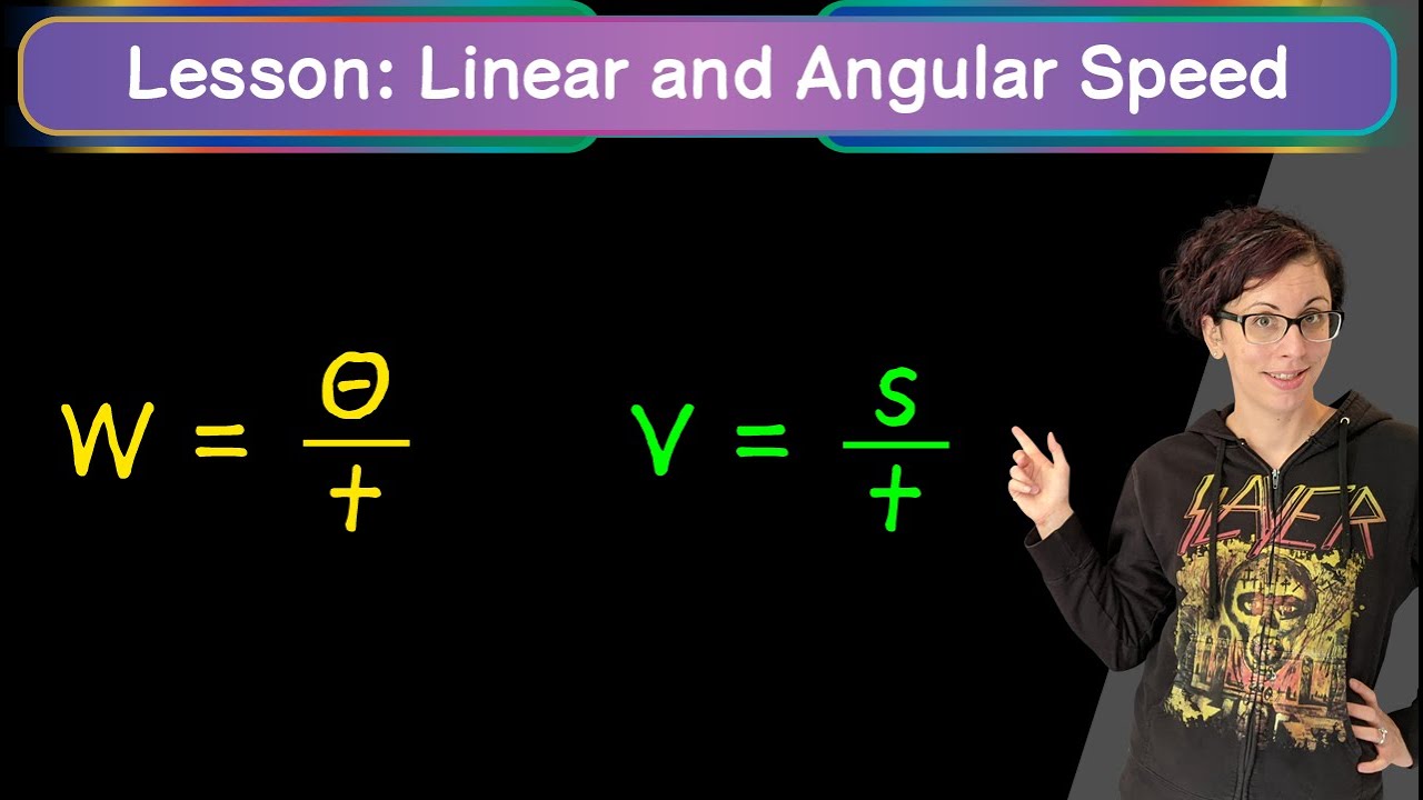 Lesson Linear And Angular Speed Youtube