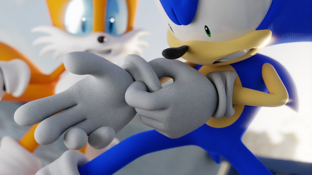 Sonic Tries To Remove His Gloves Animation Youtube